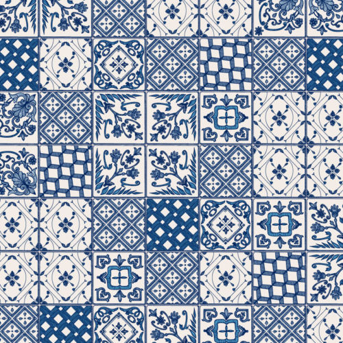 Positano Tiles - Cielo - Robin Sprong Wallpapers