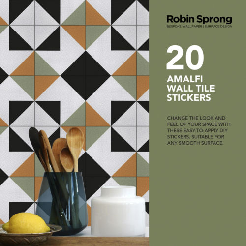 6 Old Master's Floral 40 x 40 cm Stickers - Robin Sprong Wallpapers