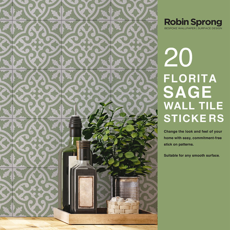 Wall Tile Stickers | Tile Transfers & Decals - Robin Sprong