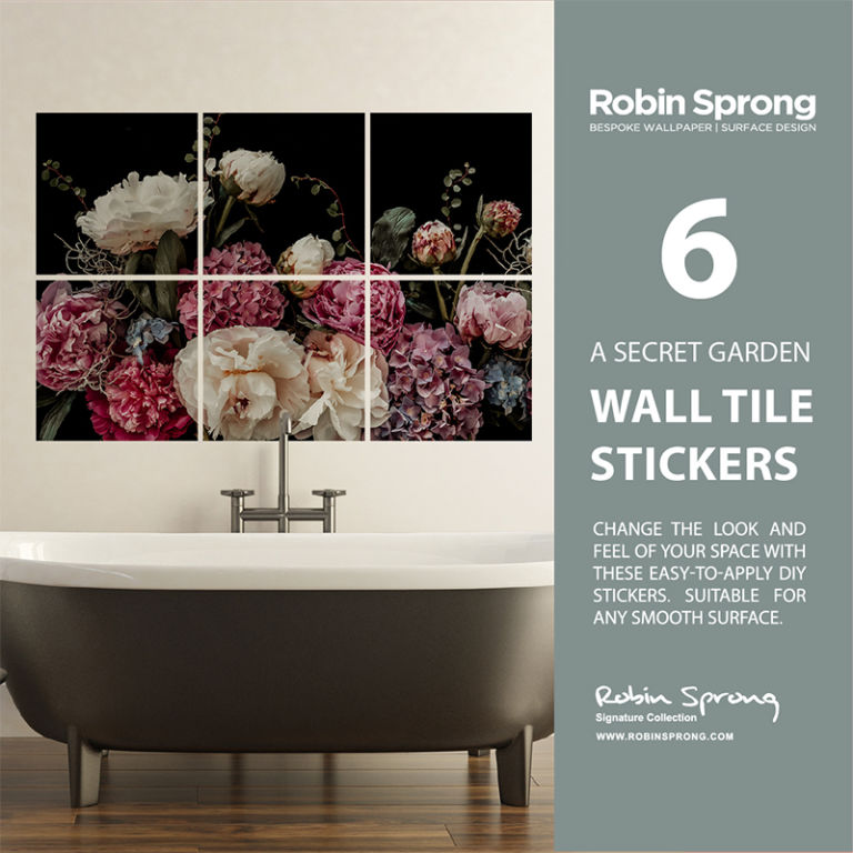 Wall Tile Stickers | Tile Transfers & Decals - Robin Sprong
